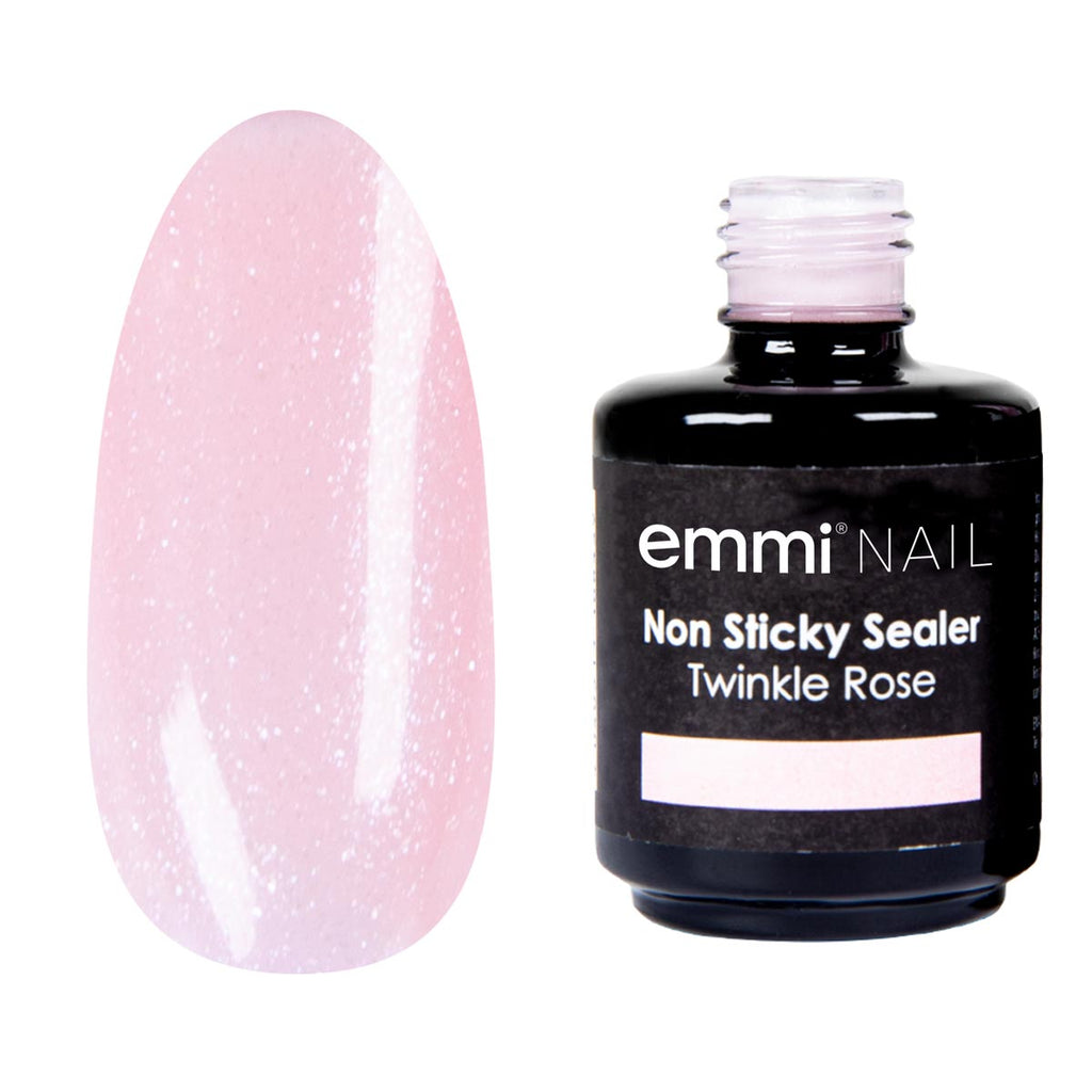 Vernis à ongles non collant Emmi-Nail Twinkle Rose 14 ml | Top coat ...