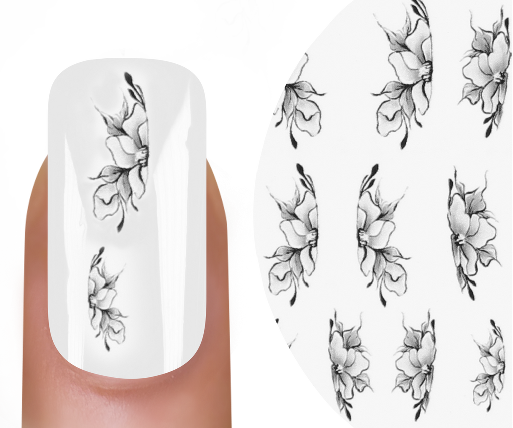 Emmi-Nail Watertattoo Black Rose | Nail design – Emmi-Nail